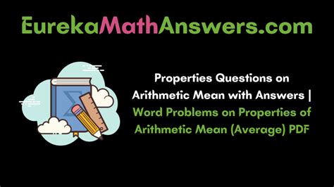 properties questions on arithmetic mean with answers word problems on