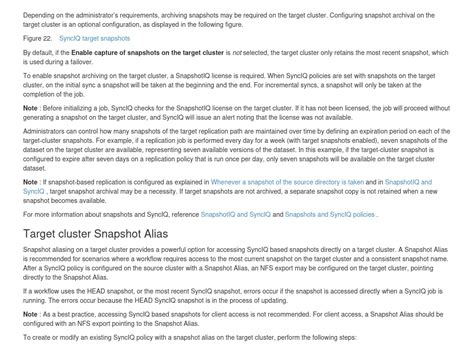 target snapshots dell powerscale synciq architecture configuration and considerations