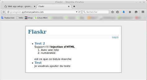 Python Flask Pythonanywhere Partie 6 Héberger Flaskr Chez