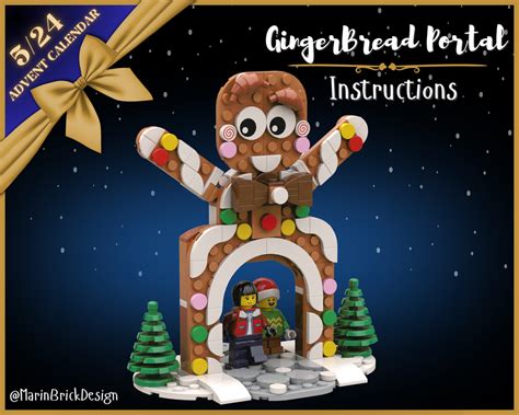 Lego Moc Lego Christmas Gingerbread Portal Moc Winter Village Advent Calendar By