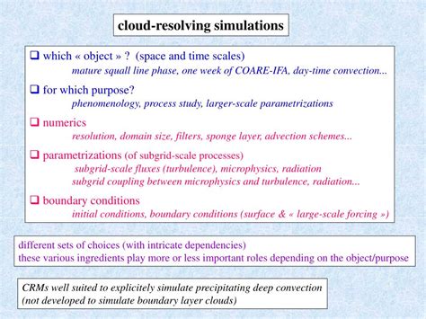 Ppt Significance Of Subgrid Scale Parametrization For Cloud Resolving