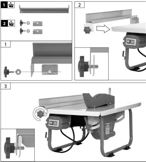 Gude Gtk 800 Table Saw Instruction Manual