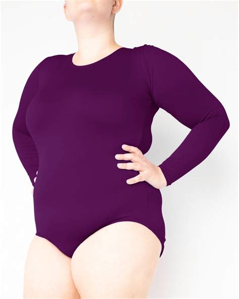 Lavender Womens Long Sleeve Scoop Neck Leotard Style 5002 We Love Colors