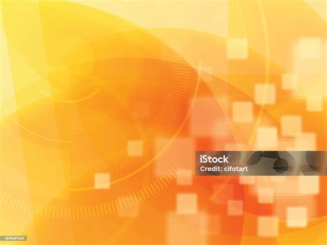 Technology And Science Yellow Background Stock Illustration Download