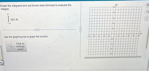 solved graph the integrand and use known area formulas to