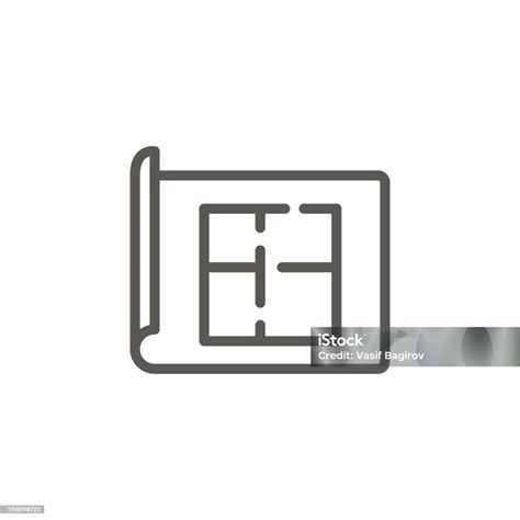 아파트 건축가 계획 벡터 아이콘입니다 Ui 개념의 간단한 요소 그림입니다 아파트 건축가 계획 벡터 아이콘입니다 부동산 개념 벡터 그림입니다 가구에 대한 스톡 벡터 아트 및