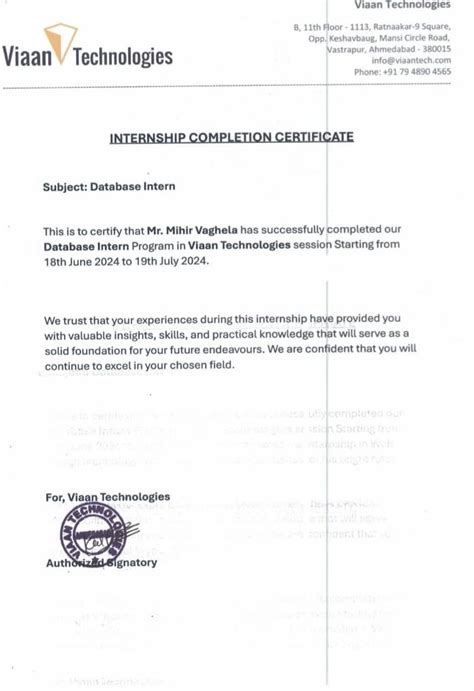 Internship Databasemanagement Learningandgrowing Mihir Vaghela