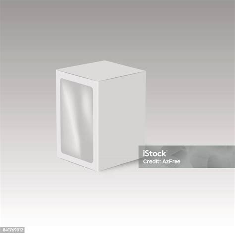 창 흰색 제품 골 판지 포장 상자입니다 일러스트 벡터입니다 0명에 대한 스톡 벡터 아트 및 기타 이미지 0명 3차원 형태 Bonus March Istock