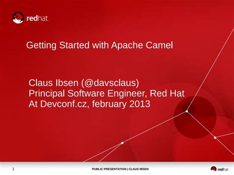 getting started with apache camel devconf conference february 2013