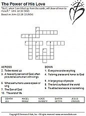 Gods Love Crossword Sunday School Resources Serm