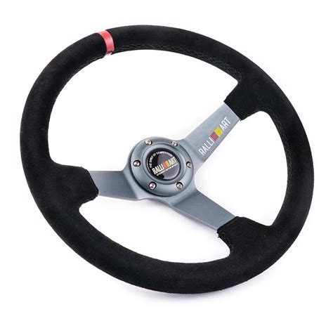 Volante Esportivo De 14 Polegadas350mm Ralli Art Em Couro Camurça Com