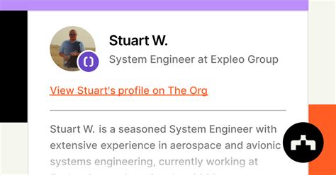 Stuart W System Engineer At Expleo Group The Org