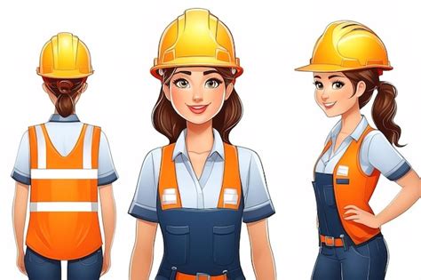 Premium Ai Image Female Engineer In Uniform And Helmetfemale Engineer