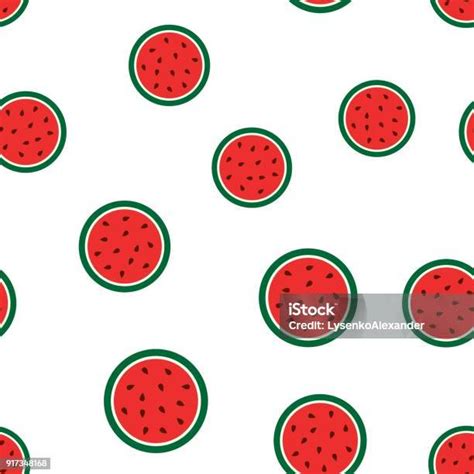수 박 원활한 패턴 배경 아이콘입니다 비즈니스 평면 벡터 일러스트입니다 맛있게 잘 익은 수 박 과일 기호 기호 패턴입니다 건강한 식생활에 대한 스톡 벡터 아트 및 기타