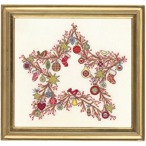 Star Of Wonder Counted Cross Stitch Kit Needlework Projects Tools