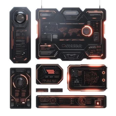 Premium Psd Abstract Digital Technology Ui Ux Futuristic Hud Fui Virtual Interface Callouts