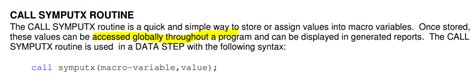 Solved Call Symputx Is Not Creating Macro Variable Sas Support