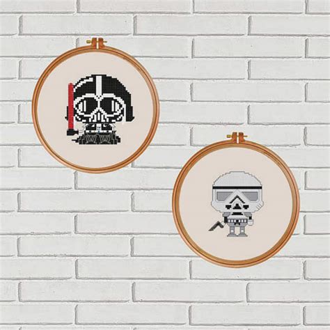 Darth Vader Cross Stitch Pattern Star Wars Pattern Star Wars Chart Star Wars Xstitch Darth Vader