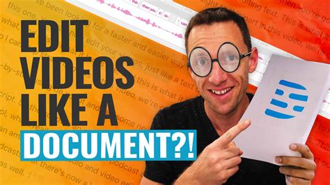 Edit Videos By Editing Text Descript Tutorial For Video Editing