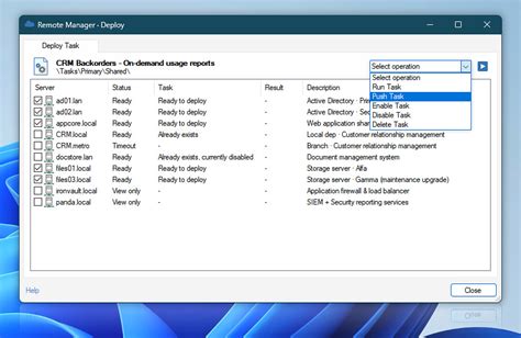Remote Deployment Screenshot