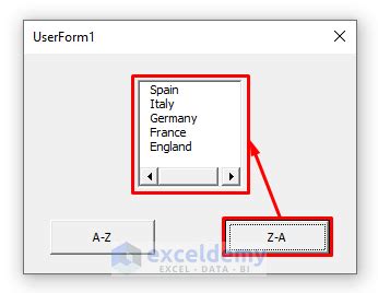 How To Sort A Listbox With Vba In Excel A Complete Guide Exceldemy