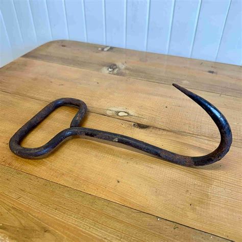 Antique Iron Meat Hook Historic House Salvage