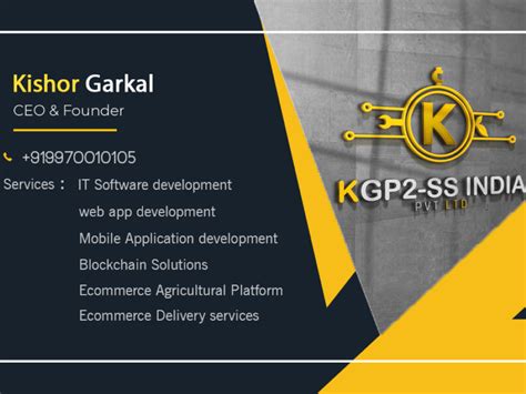 Book A Development And It Consultation With Kishor G Upwork