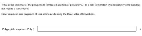 Write The Amino Acid Sequence Encoded By The Mrna