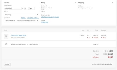 Woocommerce Partial Refunds · Issue 23667 · Woocommercewoocommerce · Github