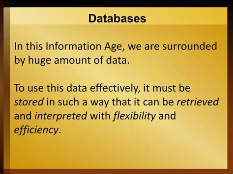 Chapter 01 Introduction To Microsoft Accessppt