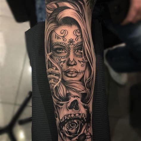 280 Best Sugar Skull Tattoo Designs With Meanings 2022 Día De Los