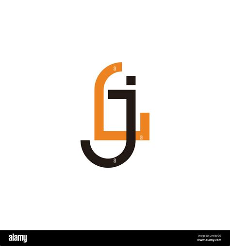 Letter Lj Colorful Linked Geometric Logo Vector Stock Vector Image And Art Alamy