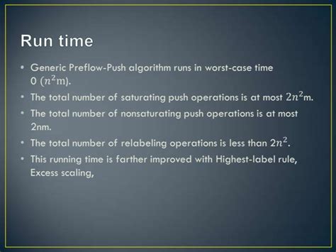 Max Flow Problem And Push Relabel Algorithem PPT