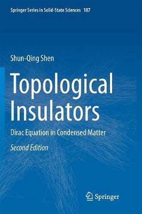 Springer Series In Solid State Sciences Topological Insulators 9789811351792