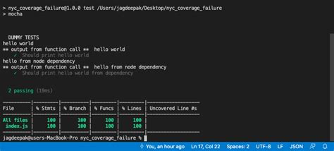 coverage fails for local node module · issue 1397 · istanbuljs nyc
