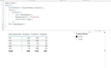 Solved Dynamic Column Header In Matrix Visual Using A Sli Microsoft Fabric Community