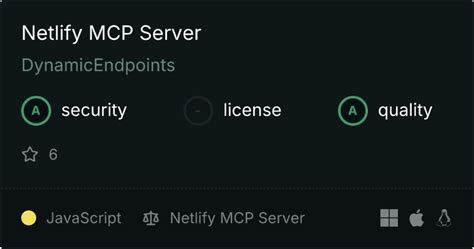 Github Dynamicendpointsnetlify Mcp Server
