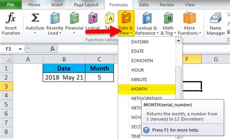How To Make Use Of The Month And Eomonth Functions In Excel Formula