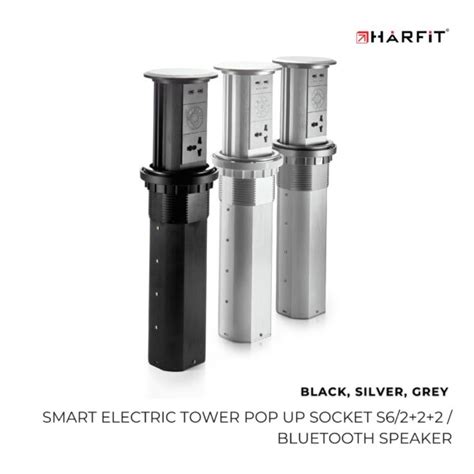 Smart Electric Tower Pop Up Socket S6 2 2 2 Bluetooth Speaker Harfit