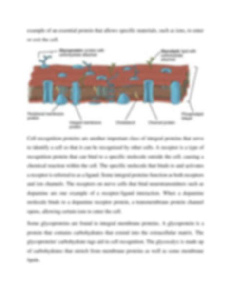 Solution Structure Composition And Transport Across The Cell Membrane Physiology And Biochem