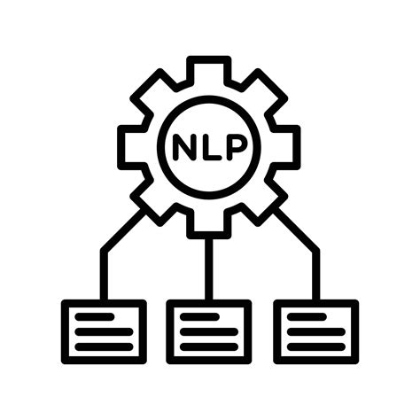 Nlp Icon Black And White Sign 47847176 Vector Art At Vecteezy