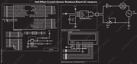 vector schematic diagram of electronic device on arduino connecting expansion board with
