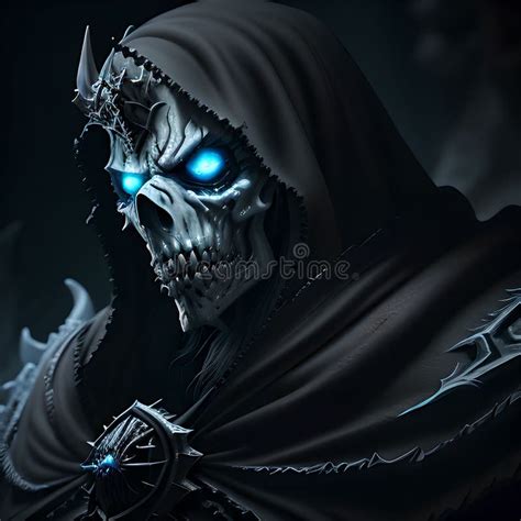 An Illustration Of A Lich Stock Image Image Of Monochrome 279851595