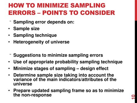 Ppt Sampling And Non Sampling Errors Issues To Consider Powerpoint