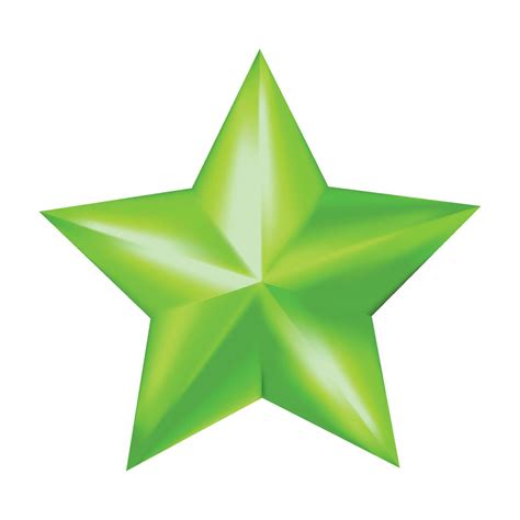 Vector Green Star Illustration On White Background 36250758 Vector Art
