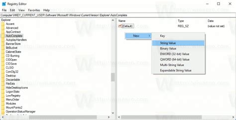 Enable Auto Completion In File Explorer In Windows