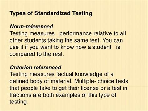 Test Standardization