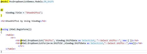 Binding Data To Dropdownlist In Mvc 4
