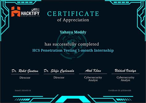 Yahaya Meddy On Linkedin Cybersecurity Hcsinternship