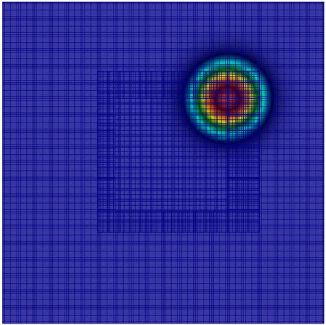 Example From 2d Scalar Advection Test Case With Motion From A To